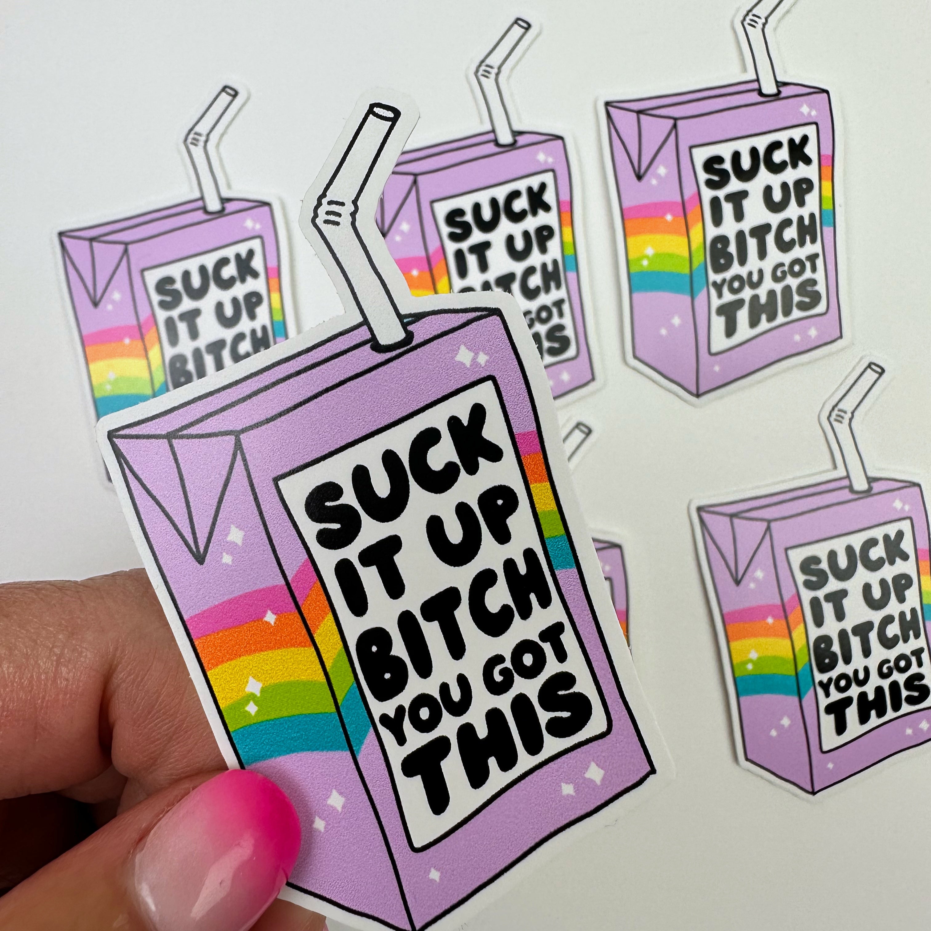 Suck it Up Vinyl Decal - Fabulously Planned