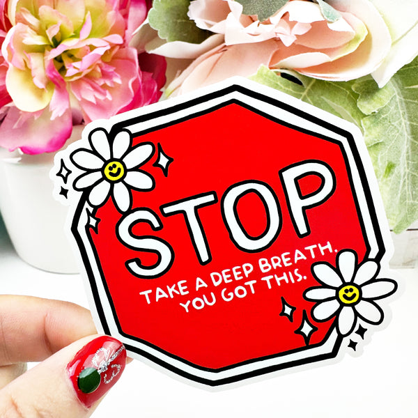 STOP Vinyl Decal - Fabulously Planned