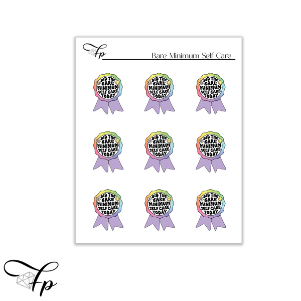 Did the Bare Minimum Stickers - Fabulously Planned