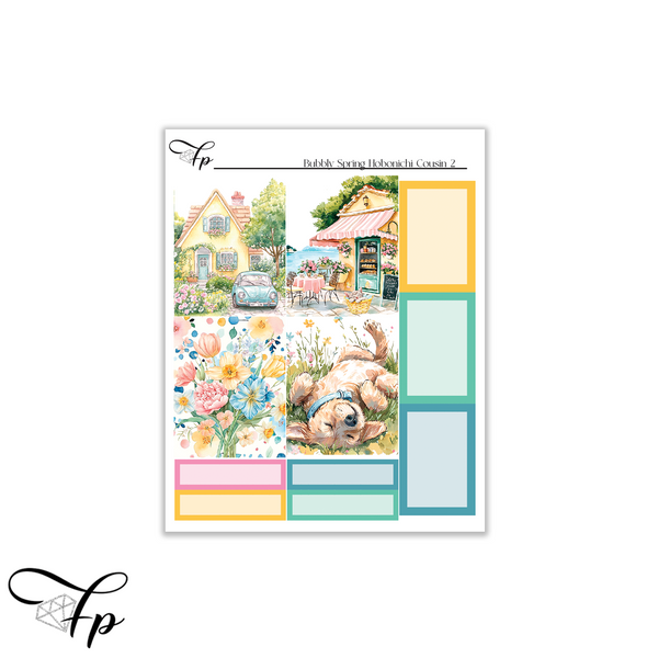 Bubbly Spring Hobonichi Cousin 2 - Fabulously Planned