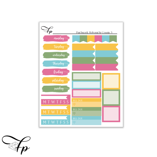 Patchwork Hobonichi Cousin 3 - Fabulously Planned