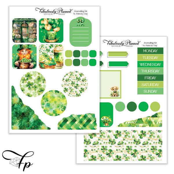 St.Patricks Day- Journaling Kit - Fabulously Planned