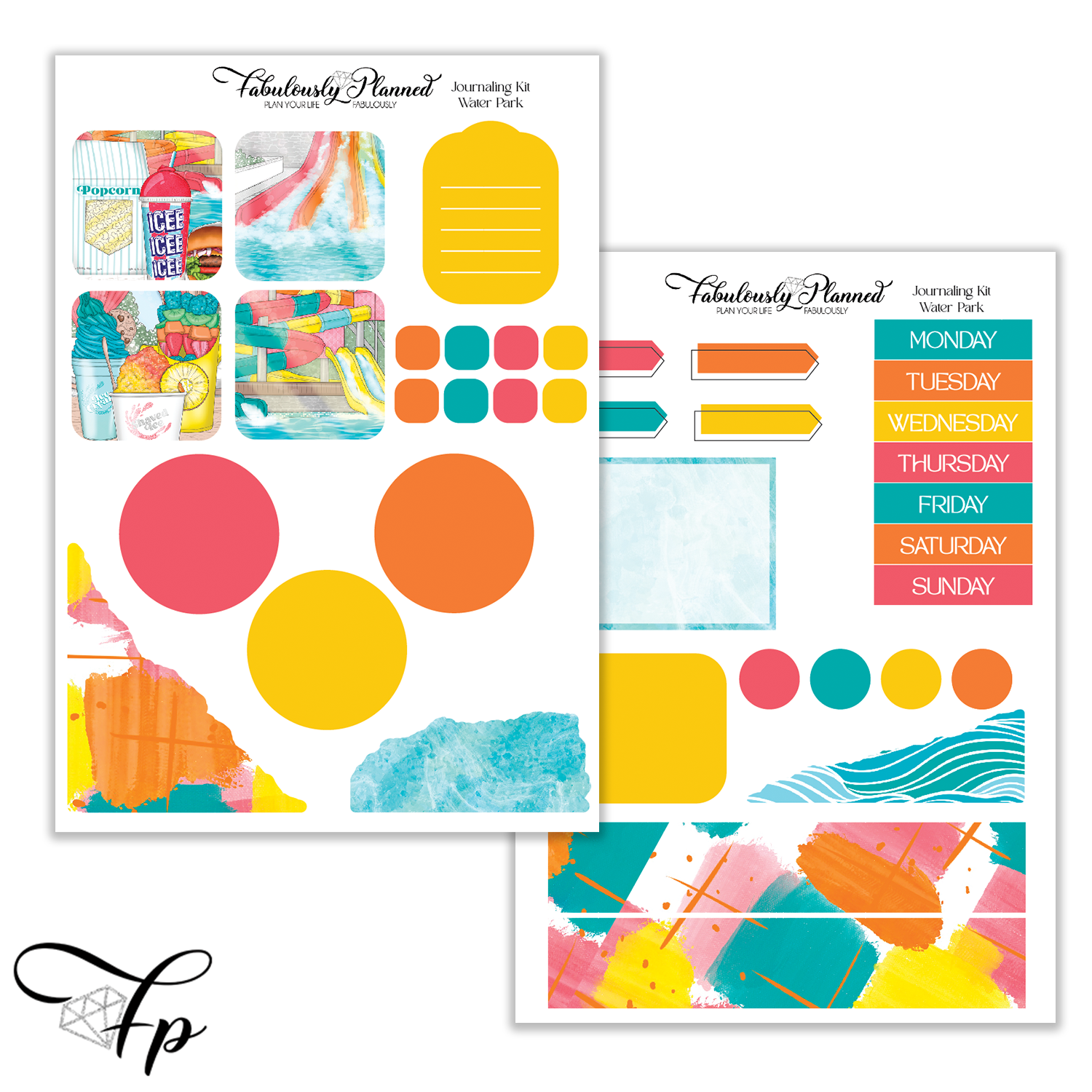 Water Park - Journaling Kit - Fabulously Planned