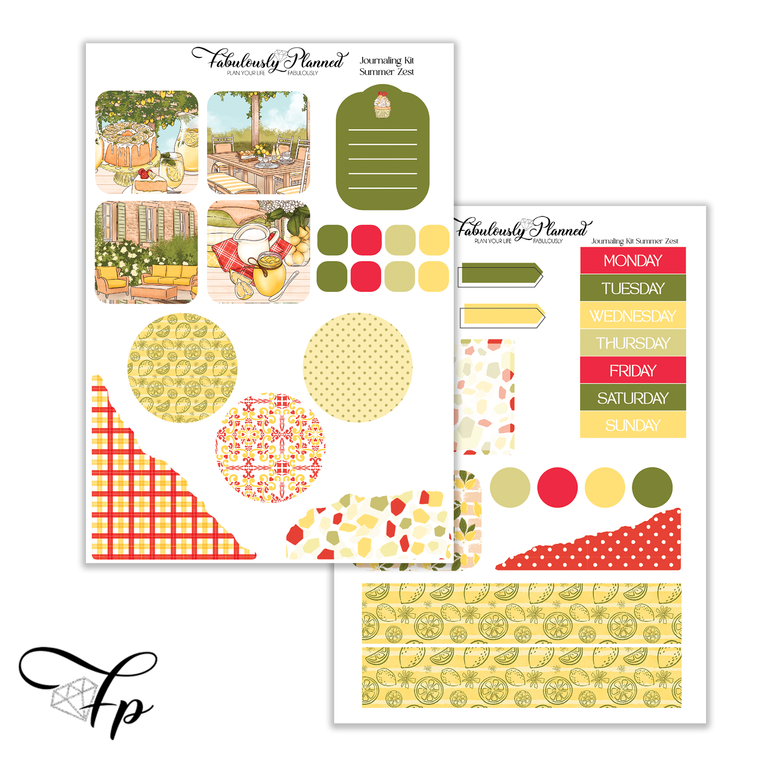Summer Zest - Journaling Kit - Fabulously Planned