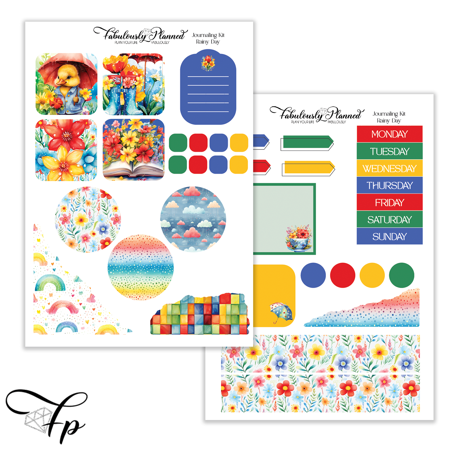 Rainy Day - Journaling Kit - Fabulously Planned