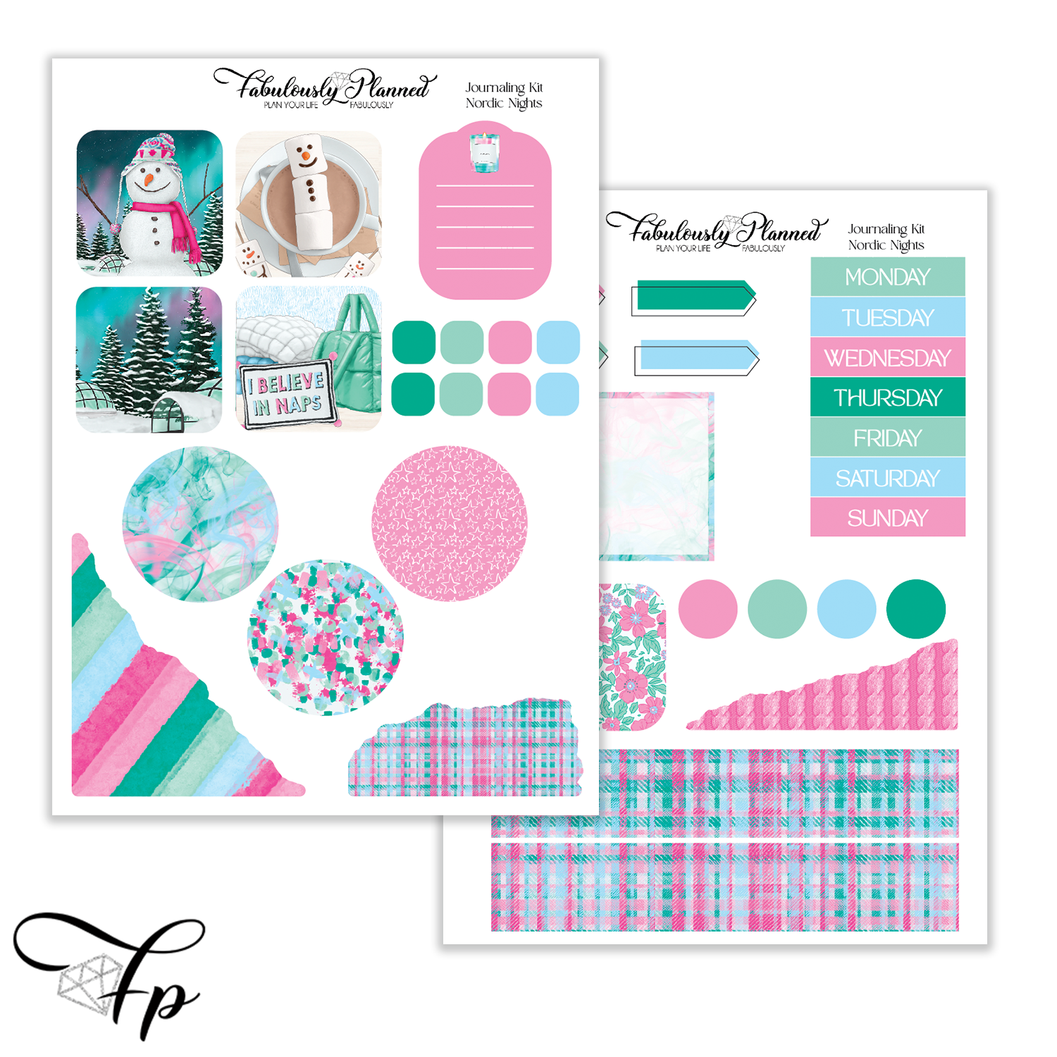 Nordic Nights - Journaling Kit - Fabulously Planned