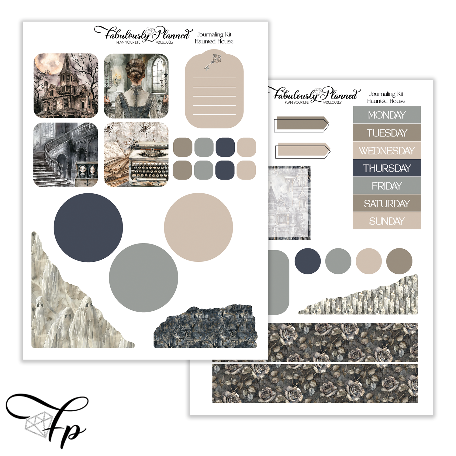 Haunted House - Journaling Kit - Fabulously Planned