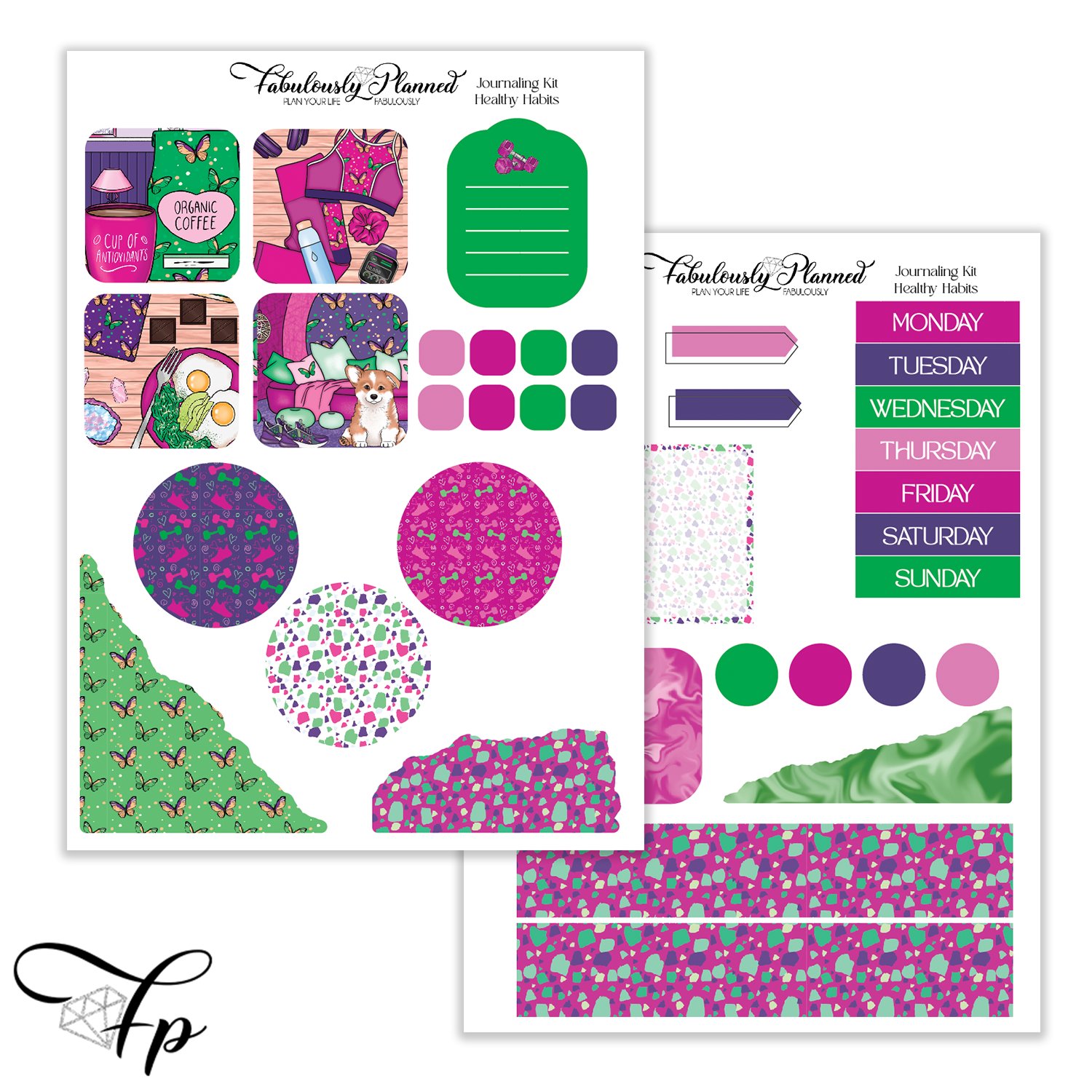 Healthy Habits - Journaling Kit - Fabulously Planned