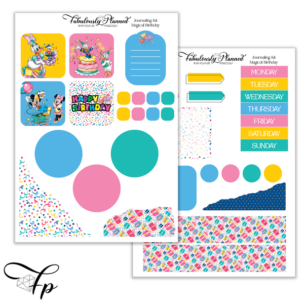 Magical Birthday - Journaling Kit - Fabulously Planned