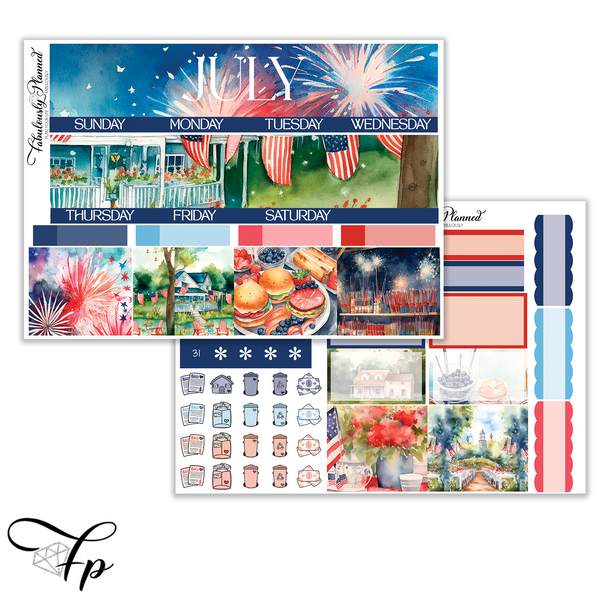July Monthly Kit 7x9 Planner - Fabulously Planned