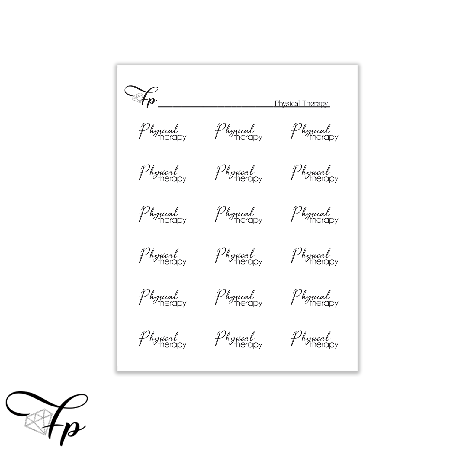 Physical Therapy Script - Fabulously Planned