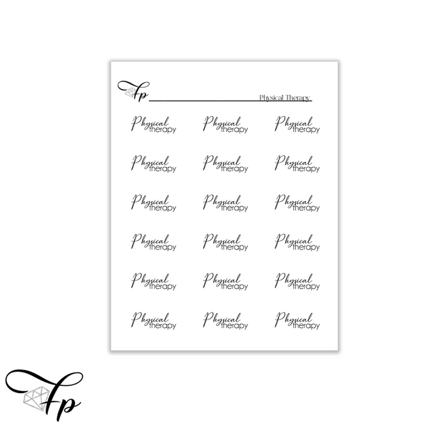 Physical Therapy Script - Fabulously Planned