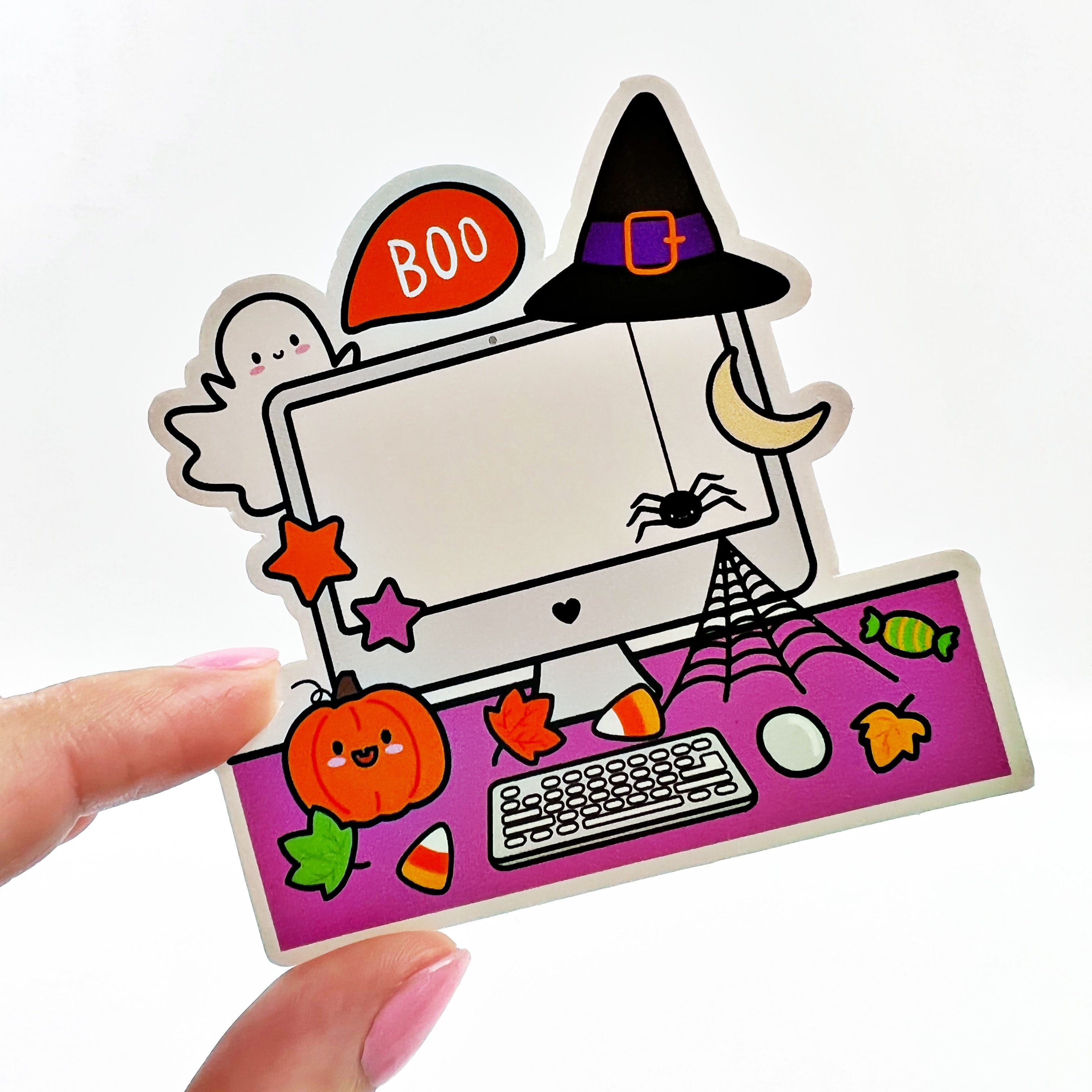Halloween Desktop Vinyl Decal - Fabulously Planned