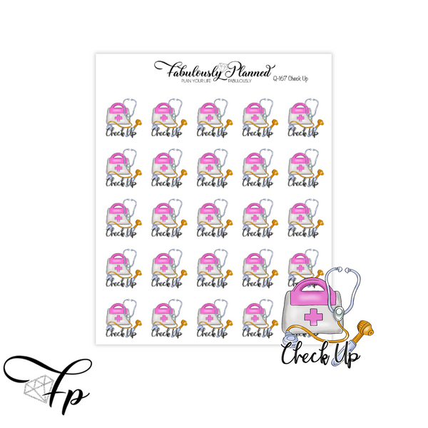 Check Up Stickers - Fabulously Planned