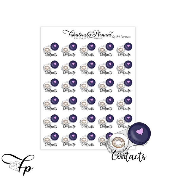 Contacts Stickers - Fabulously Planned