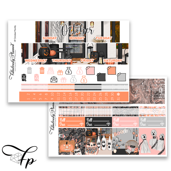 October Monthly Kit (options) - Fabulously Planned