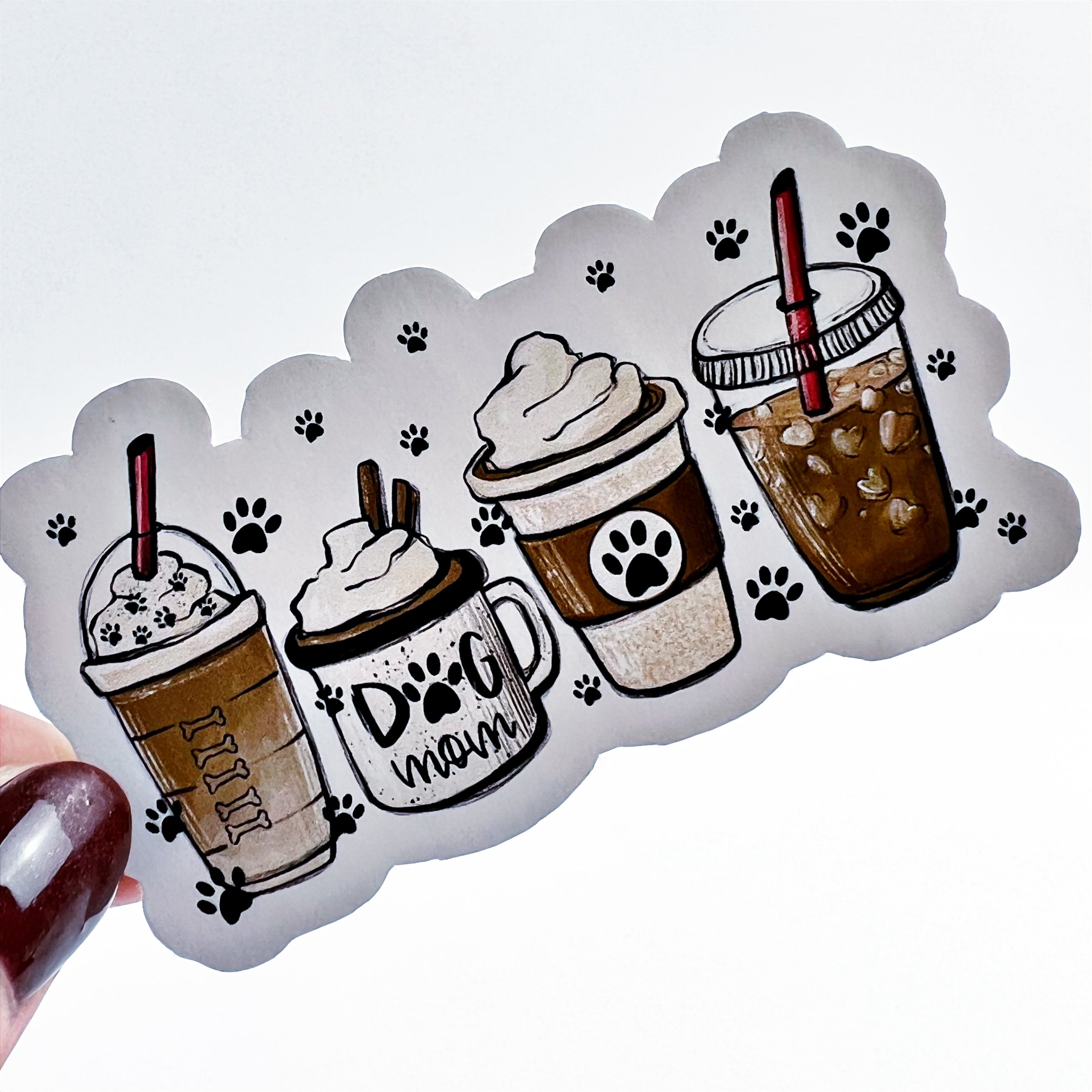 Dog Mom Coffee Vinyl Decal - Fabulously Planned