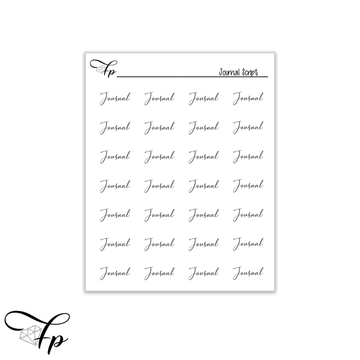 Journal Script - Fabulously Planned