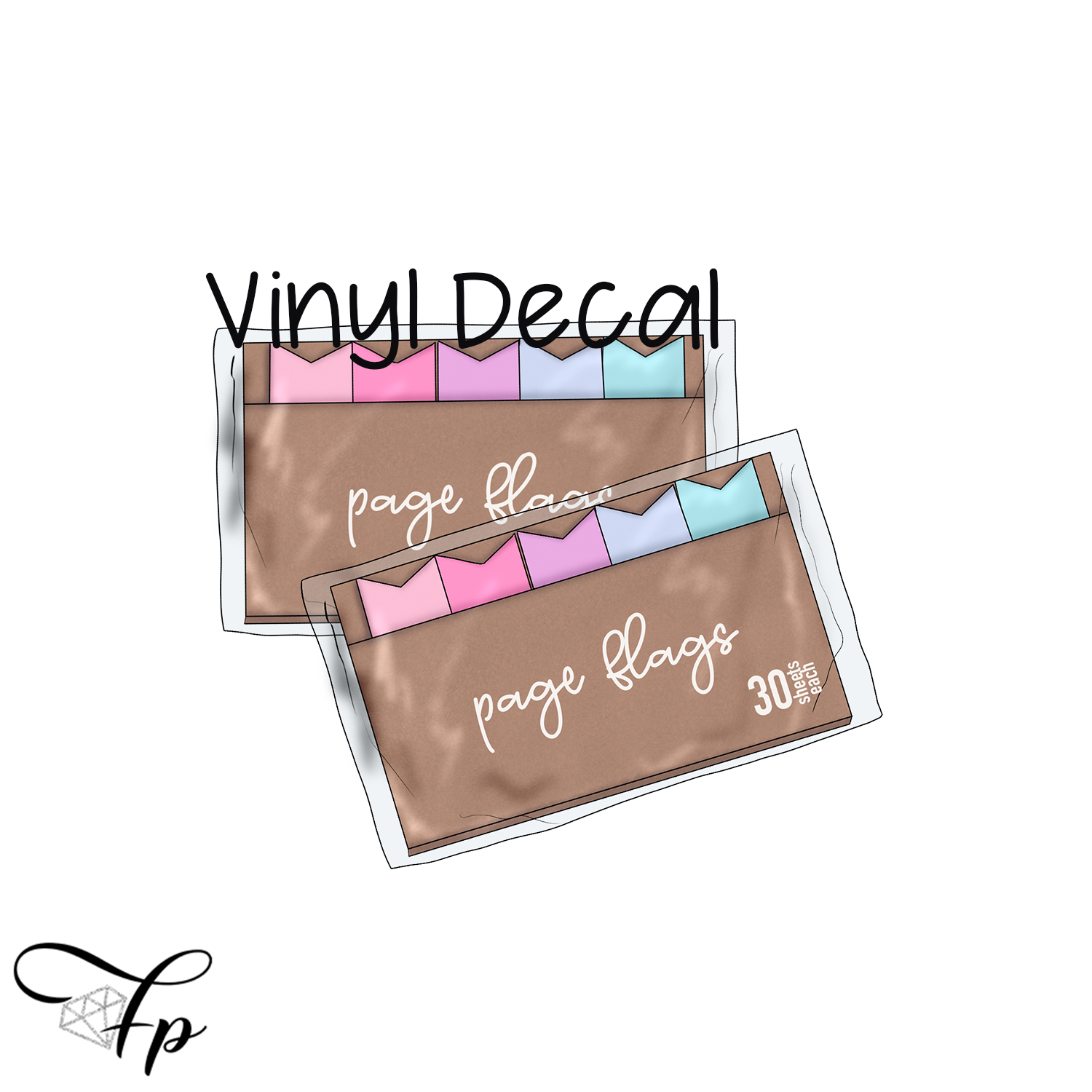 Page Flags Vinyl Decal - Fabulously Planned