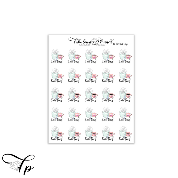 Sick Day Stickers - Fabulously Planned