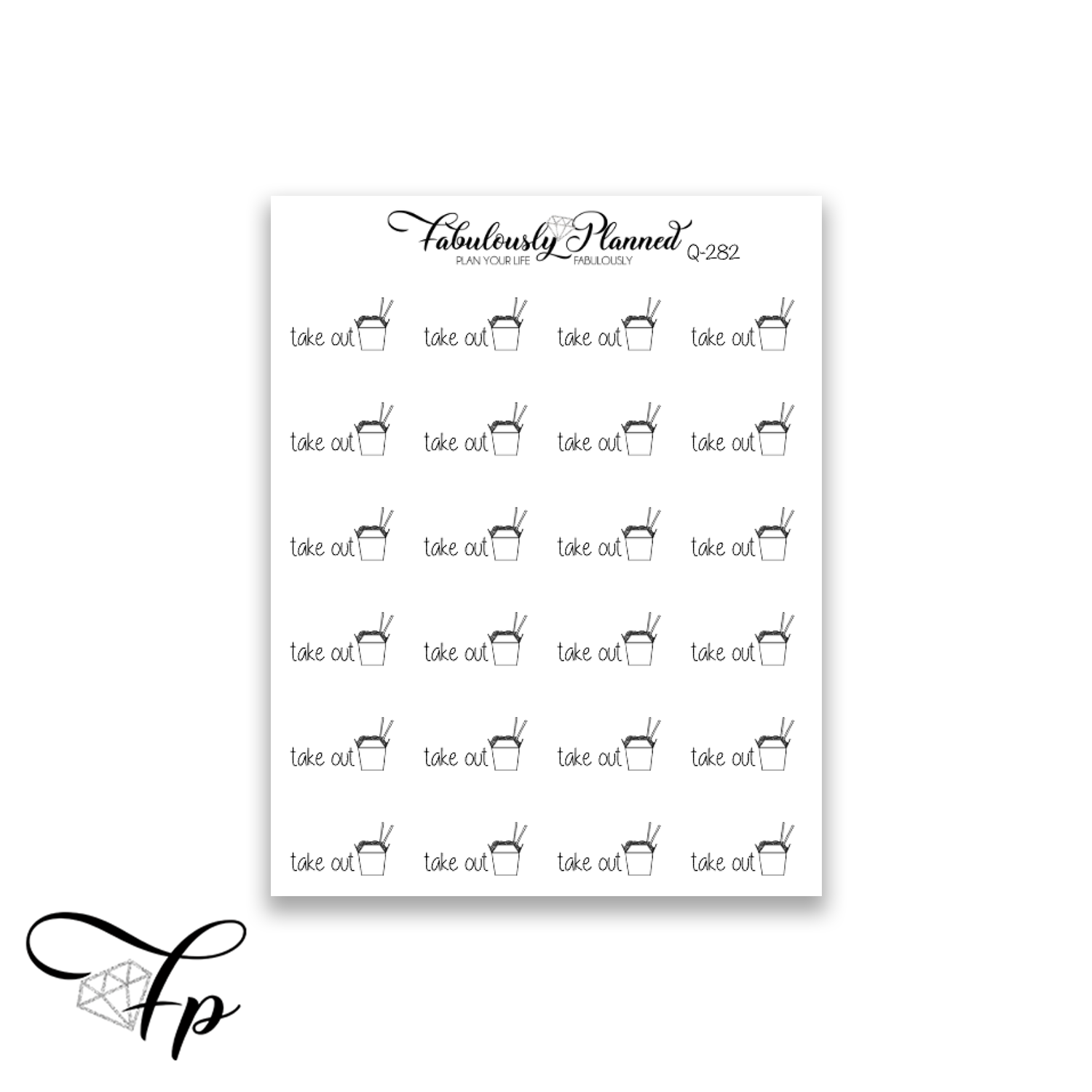 Take Out Stickers - Fabulously Planned