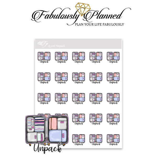 Unpack Icons - Travel Series - Fabulously Planned
