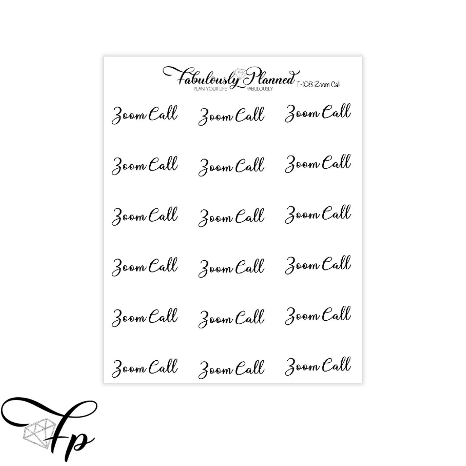 Zoom Call Transparent Script - Fabulously Planned
